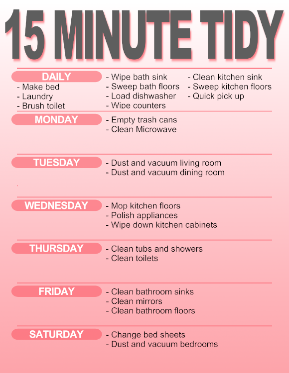How To Tidy Your Home In 15 Minutes A Day Fluster Buster How To Tidy Your Home In 15 Minutes A Day Fluster Buster