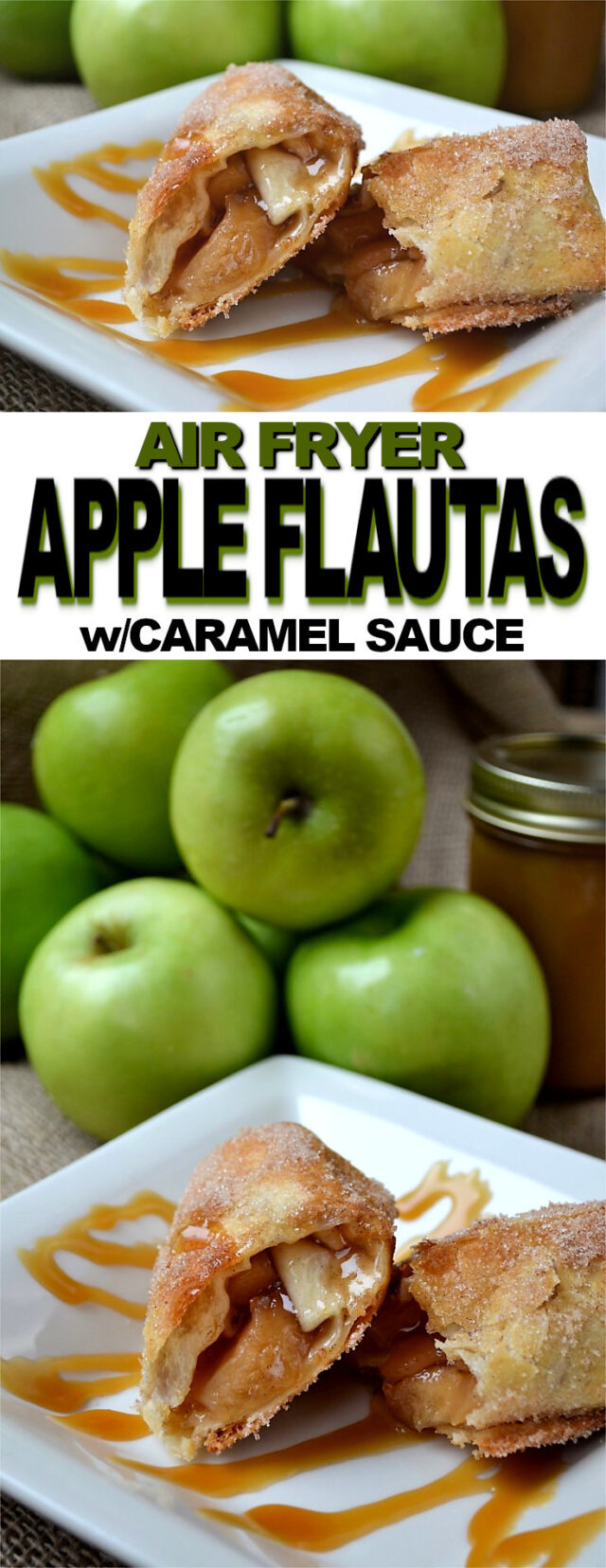 How to Make Caramel Apple Flautas in the Air Fryer