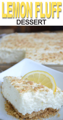 Light & Creamy Lemon Fluff Dessert | Fluster Buster