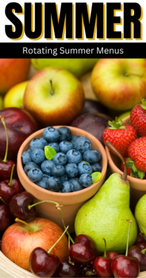 Summer Rotating Meal Plan | #site_title