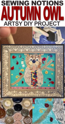 Sewing Notions Artsy Autumn Owl DIY Project