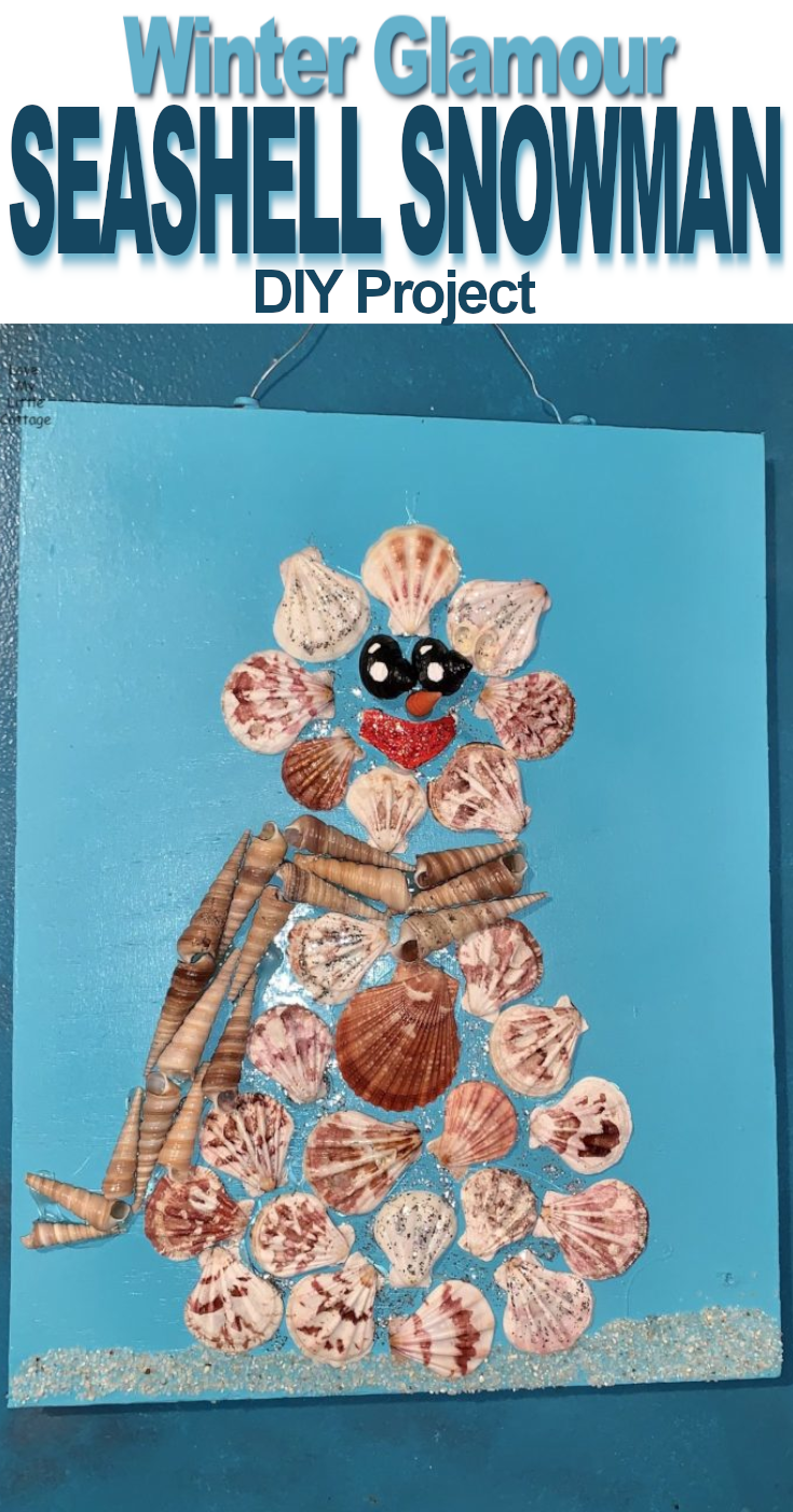 Winter Glam Seashell Snowman | Fluster Buster