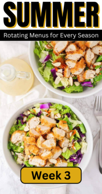 Summer Rotating Meal Plan Week 3 | Fluster Buster